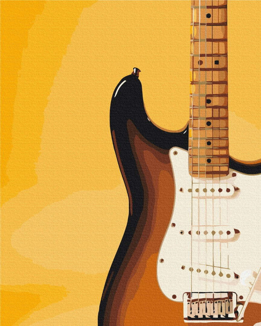 Paint by numbers Electric guitar - Maalaa numeroin Taulu - Bhome.fi